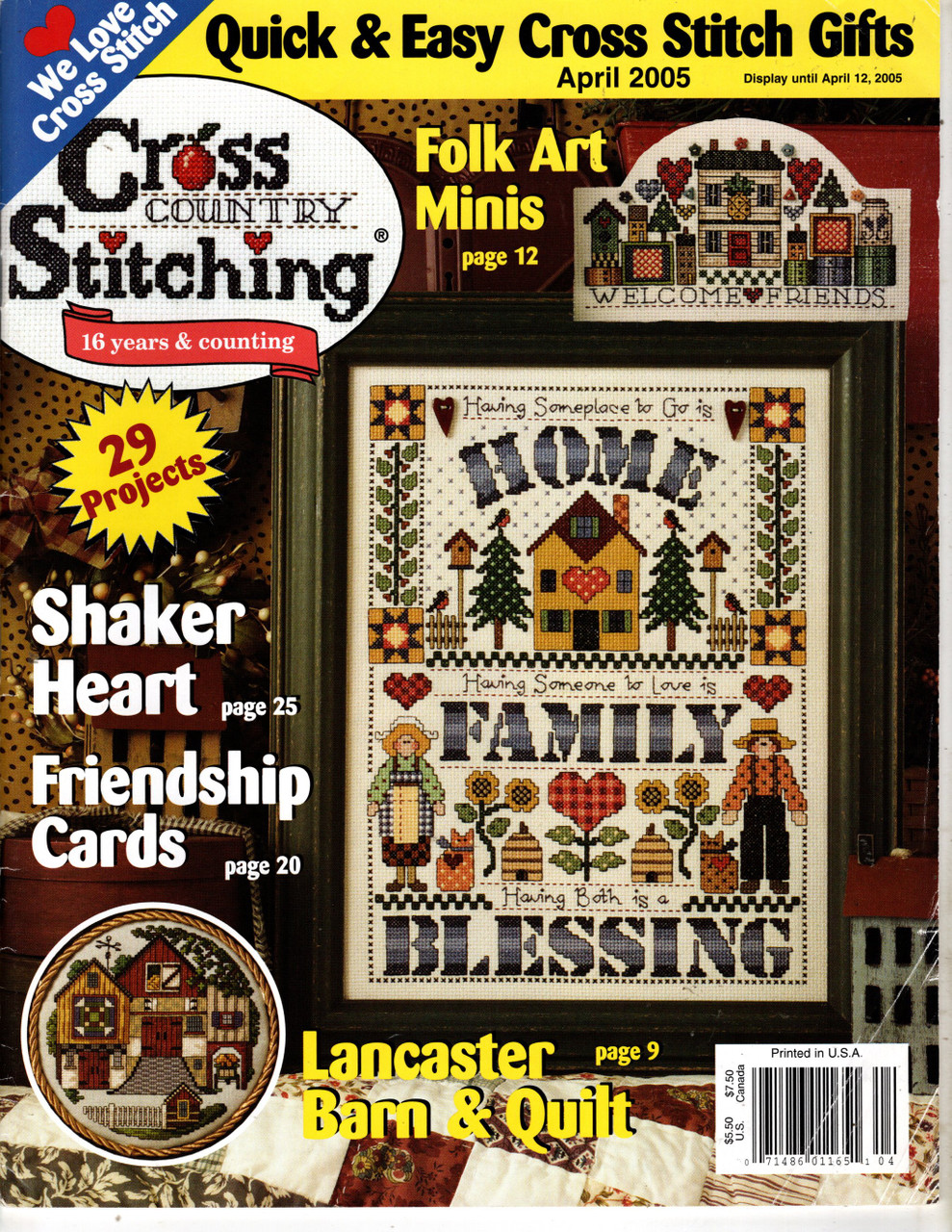 CROSS COUNTRY STITCHING MAGAZINE April 2005