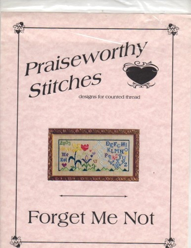 Praiseworthy Stitches FORGET ME NOT SAMPLER