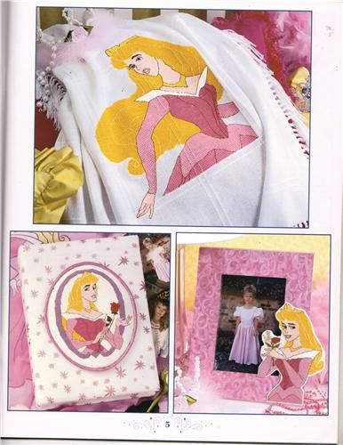 Leisure Arts DISNEY PRINCESSES in Cross Stitch Princess Collection