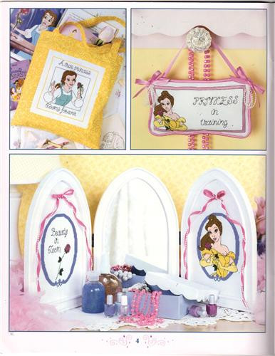Leisure Arts DISNEY PRINCESSES in Cross Stitch Princess Collection
