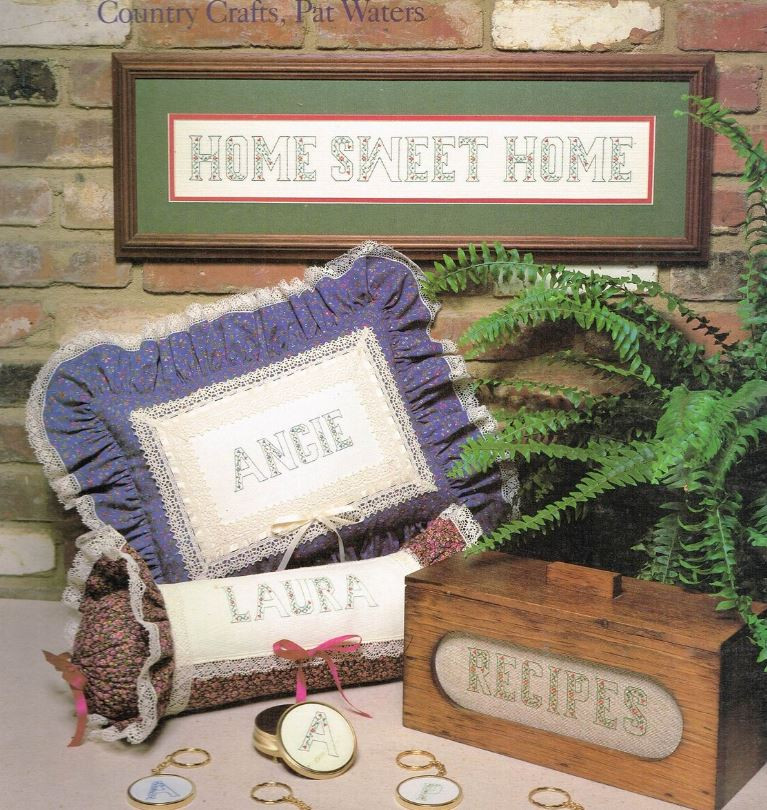 Country Crafts OPEN FLORAL ALPHABET Pat Waters