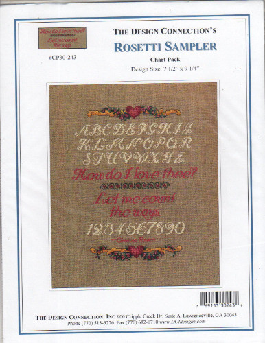 The Design Connection ROSETTI SAMPLER Alphabet