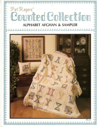 Pat Rogers Counted Collection ALPHABET AFGHAN & SAMPLER