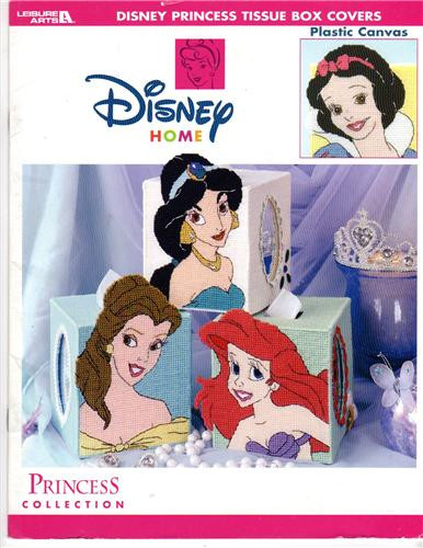 Leisure Arts DISNEY PRINCESS TISSUE BOX COVERS Plastic Canvas