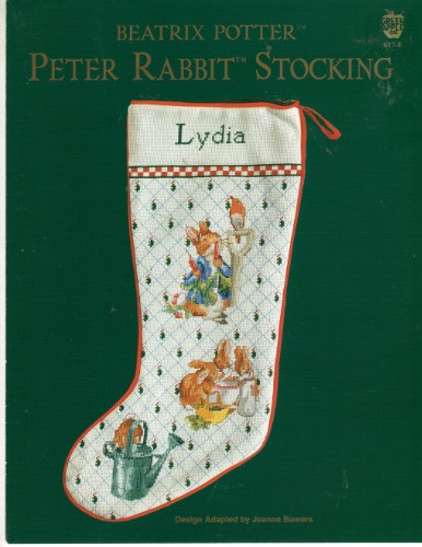 Green Apple PETER RABBIT BIRTH SAMPLER Beatrix Potter