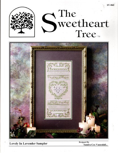 The Sweetheart Tree LOVELY IN LAVENDER SAMPLER w/embellishments