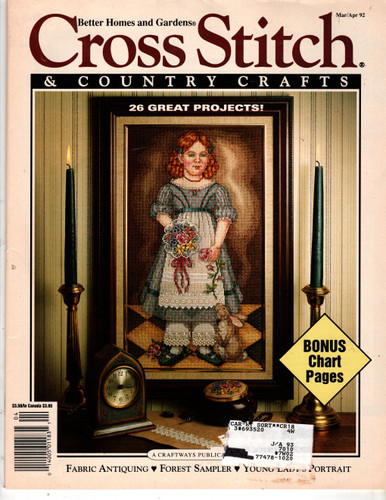 CROSS STITCH & COUNTRY CRAFTS MAGAZINE March/April 1992