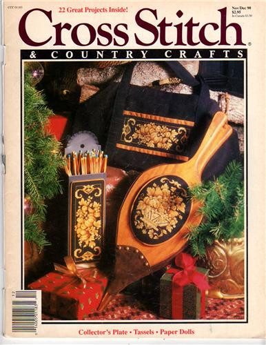 CROSS STITCH & COUNTRY CRAFTS MAGAZINE November/December 1990