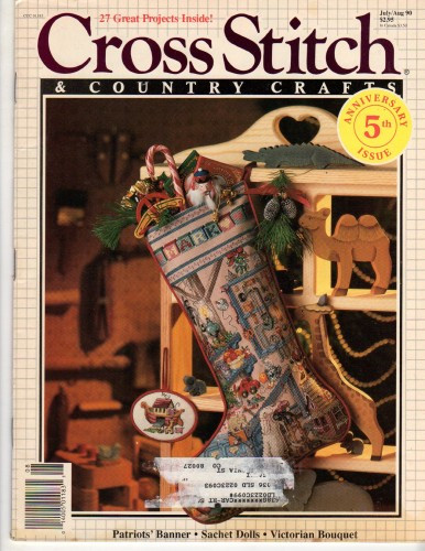 CROSS STITCH & COUNTRY CRAFTS MAGAZINE July/August 1990