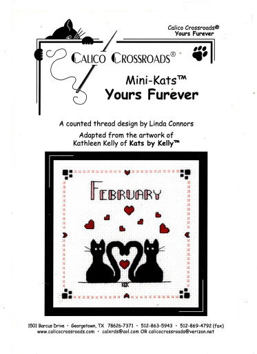 Calico Crossroads YOURS FUREVER Mini-Kats
