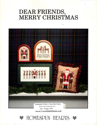 Homespun Hearts DEAR FRIENDS MERRY CHRISTMAS