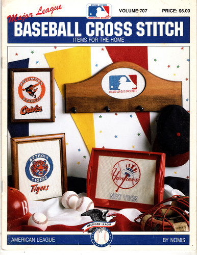 Nomis MAJOR LEAGUE BASEBALL CROSS STITCH Ameri