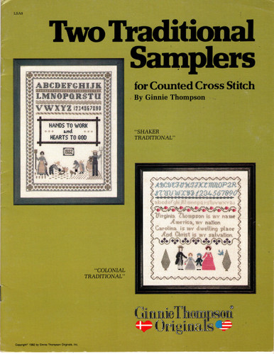 Ginnie Thompson Originals TWO TRADITIONAL SAMPLERS