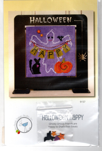 Sam Sarah Design Studio HALLOWEEN HAPPY with button pack