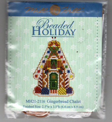 Mill Hill GINGERBREAD CHALET Beaded Holiday Kit