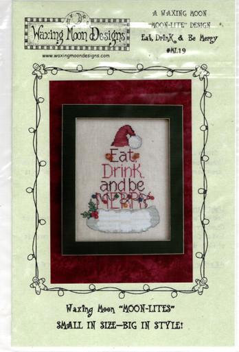 Waxing Moon Designs EAT DRINK & BE MERRY Moon-Lite