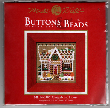 Mill Hill GINGERBREAD HOUSE Winter Series Buttons & Beads Kit