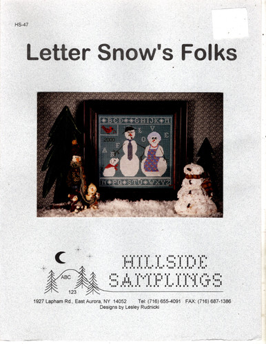 Hillside Samplings LETTER SNOW'S FOLKS