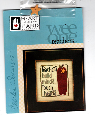 Heart in Hand WEE TEACHERS Wee One with button