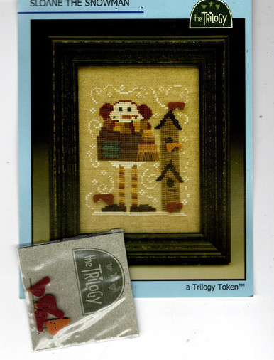 The Trilogy SLOANE THE SNOWMAN A Trilogy Token with button pack