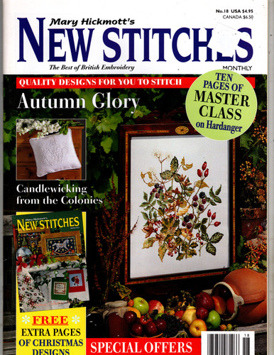 Mary Hickmott's NEW STITCHES Magazine No. 18 Christmas Collection Insert