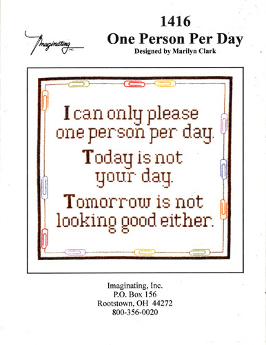 Imaginating ONE PERSON PER DAY Marilyn Clark