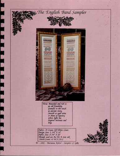 Samplers of Sylke THE ENGLISH BAND SAMPLER