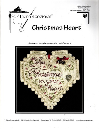 Calico Crossroads CHRISTMAS HEART with charms