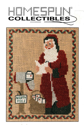 Homespun Collectibles SANTA READING MAIL