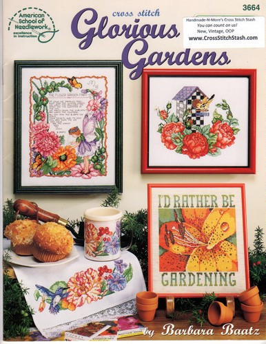 ASN Cross Stitch GLORIOUS GARDENS Barbara Baatz