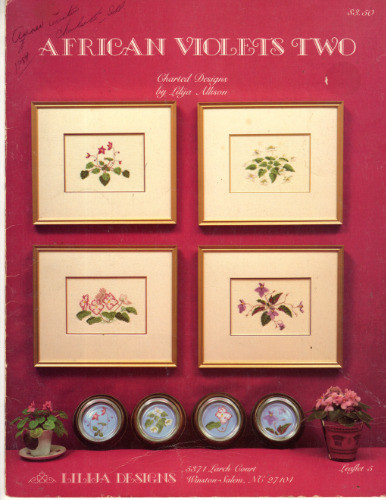 Lilija Designs AFRICAN VIOLETS TWO Lilija Allison