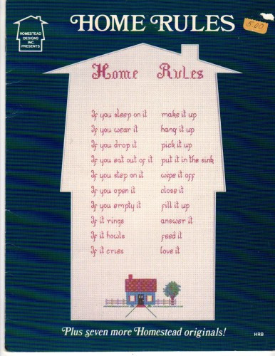 Homestead Designs HOME RULES (used)