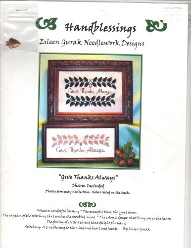 Handblessings GIVE THANKS ALWAYS includes charm Eileen Gurak