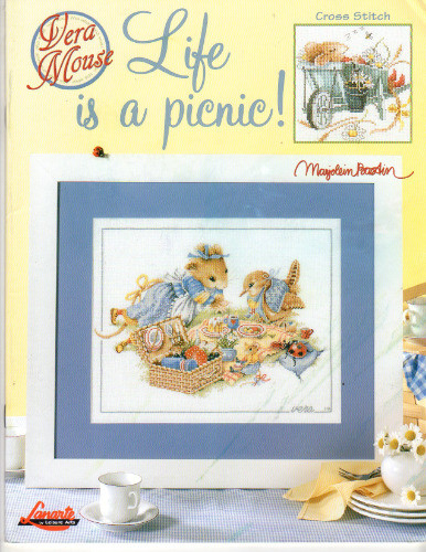 Leisure Arts VERA MOUSE LIFE IS A PICNIC - Lanarte - Marjolein Bastin