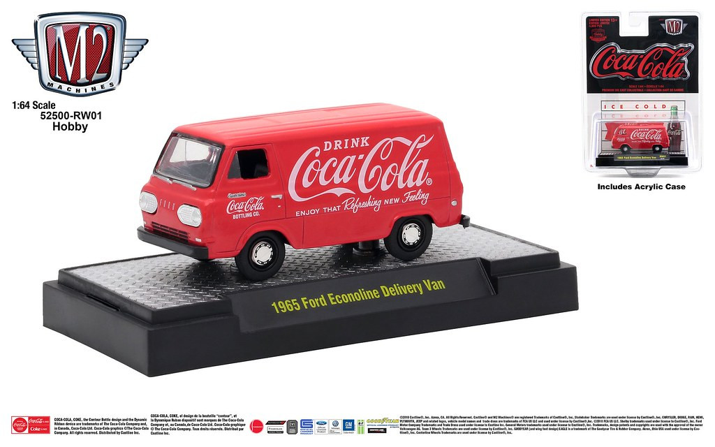 M2 Machines Coca-Cola Release HOBBY RW01 1965 Ford Econoline Delivery ...