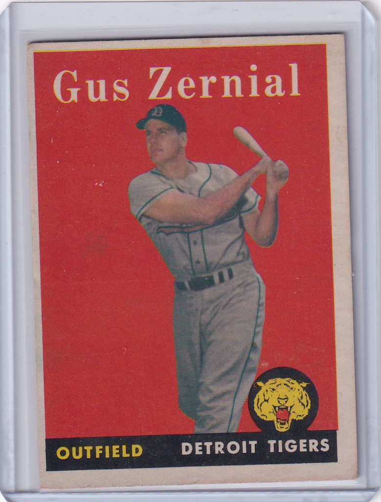1958 Topps #112 Gus Zernial - Detroit Tigers - Sportsamerica Sports Cards