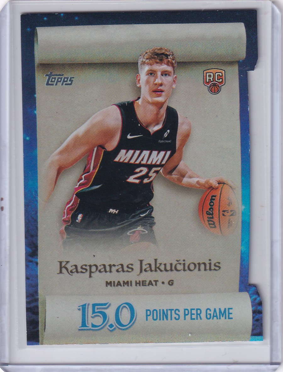 2025-26 Topps Basketball Making the List #ML-20 Kasparas Jakučionis ...