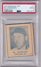 1948 R346 Blue Tint #11 Bill Nicholson PSA 2 Chicago Cubs ...