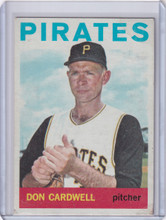 1964 Topps Baseball #417 Don Cardwell - Pittsburgh Pirates ...