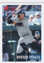 2021 Bowman Heritage #220 Oswald Peraza RC New York Yankees ...