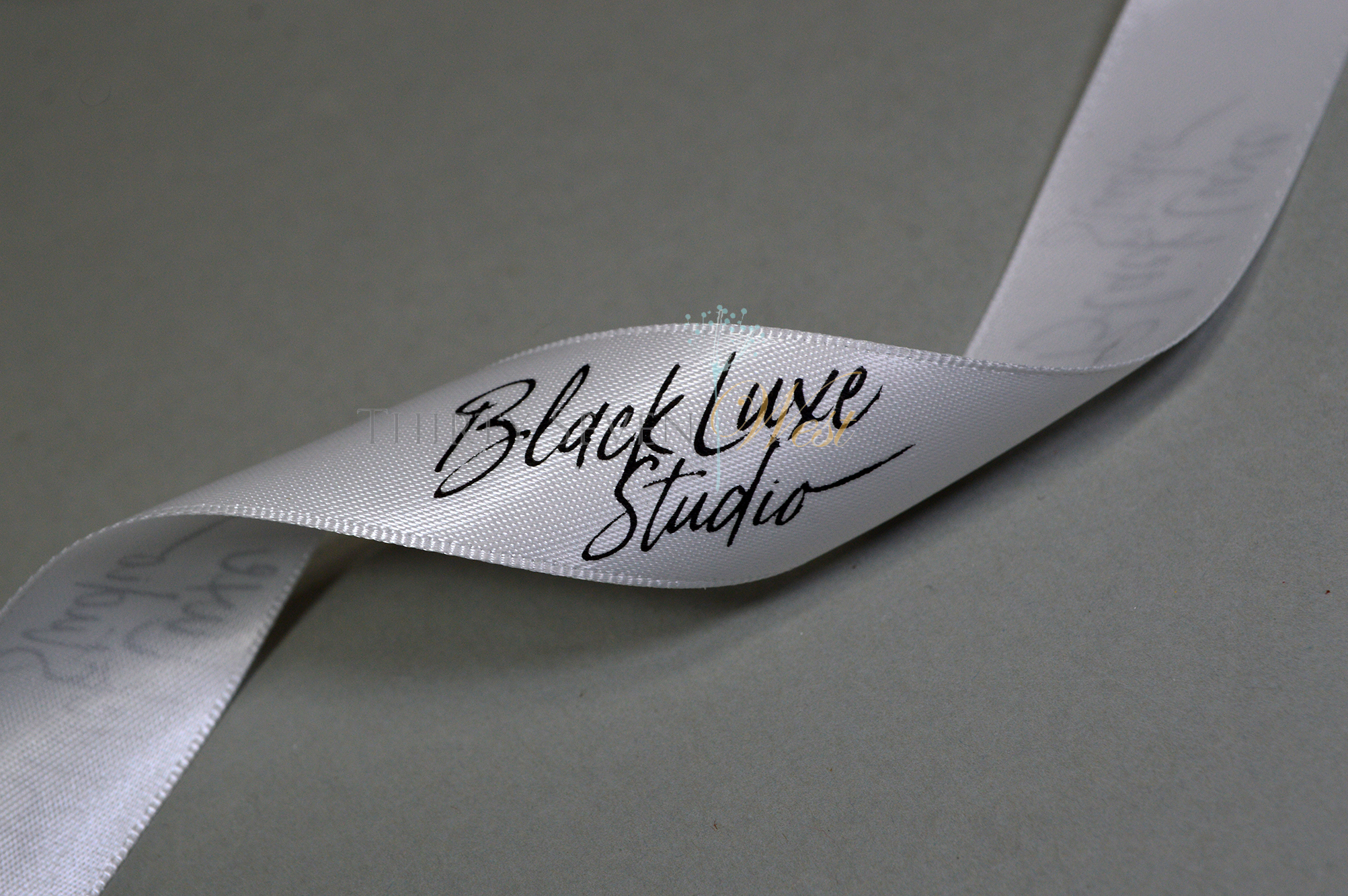 Custom Ribbon with Logo 7 8 Satin