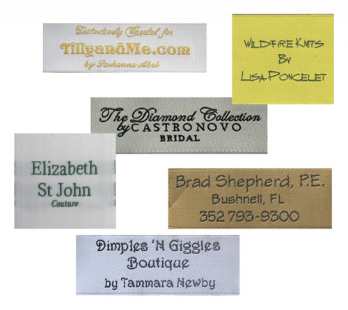 Personalized Fabric Prayer Shawl Labels - 3 Line Layout