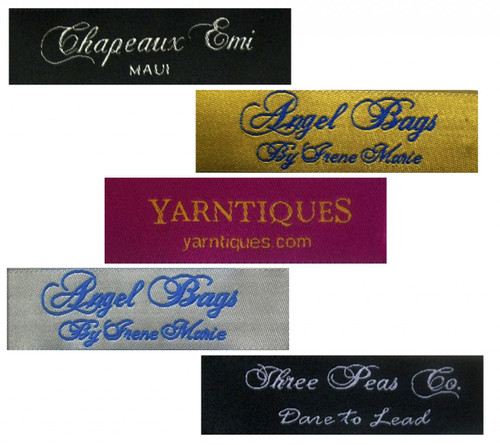 Personalized Fabric Prayer Shawl Labels - 2 Line Layout