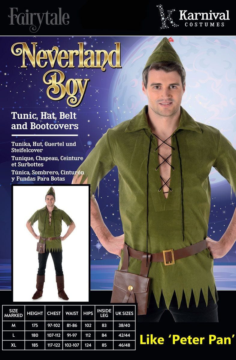 Adult Neverland Boy - All Party Supplies