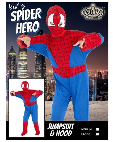 Costume Child Spider Hero Boy- Medium - All Party Supplies