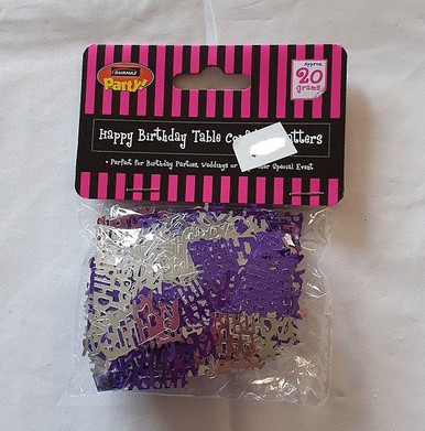 Scatter Happy Birthday Purple - All Party Supplies