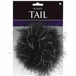 Tail Black Bunny Feathers - All Party Supplies