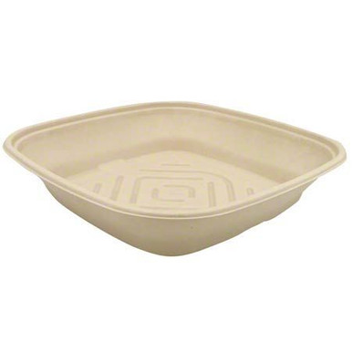 Bowl Square Pulp 120oz Each - All Party Supplies