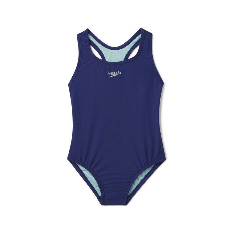 Speedo Girls Solid Racerback One Piece Swimsuit - 2024