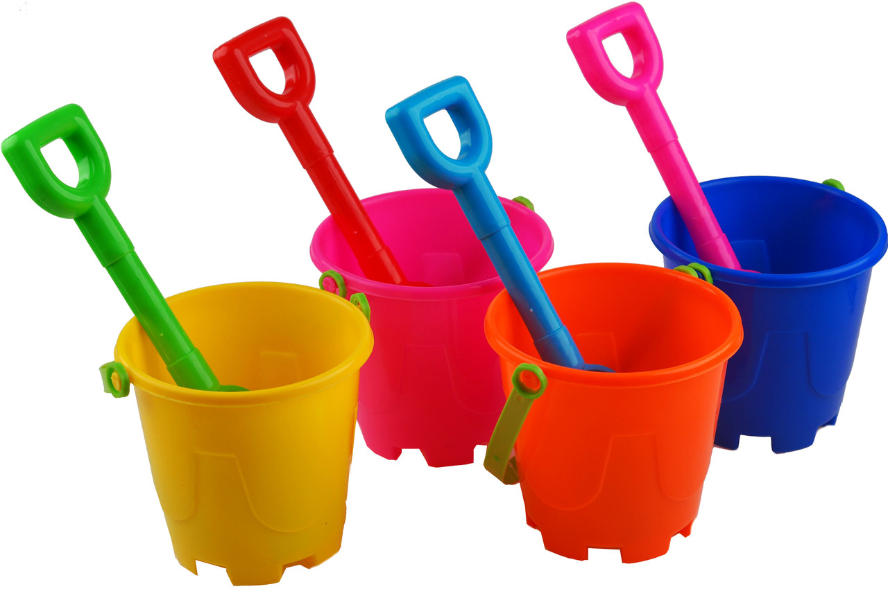 Small Castle Bucket And Spade Beach Toys (Set of 4) - Blue Whale Gifts